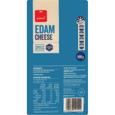 Pams Edam Cheese 500g – GoPotatoes