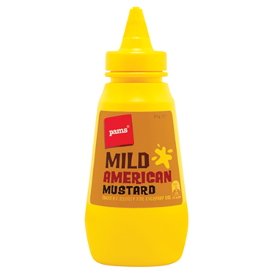 Pams Mild American Mustard 255g – GoPotatoes
