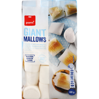 Pams Giant Mallows 600g – GoPotatoes