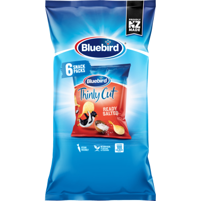 Bluebird Thinly Cut Ready Salted Potato Chips 6 x 18g – GoPotatoes