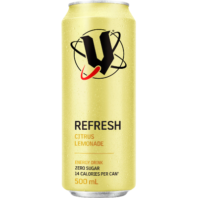 V Refresh Citrus Lemonade Zero Sugar Energy Drink 500ml – GoPotatoes