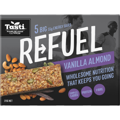 Tasti Refuel Almond & Vanilla Bars 5 x 55g – GoPotatoes