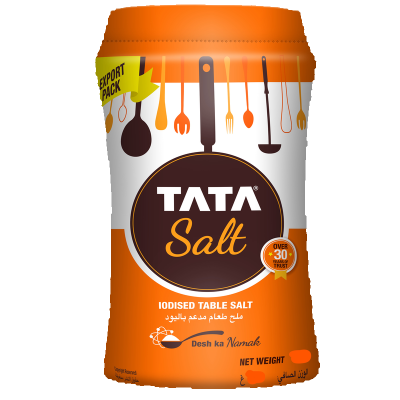 TATA Iodised Table Salt Canister 650g – GoPotatoes