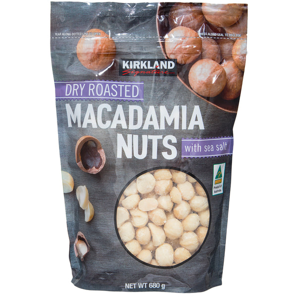 KIRKLAND SIGNATURE DRY ROASTED MACADAMIAS 680G – GoPotatoes